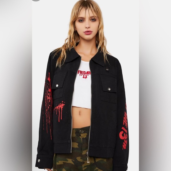 Horror | Jackets & Coats | Jason X Friday The 3th Twill Jacket | Poshmark